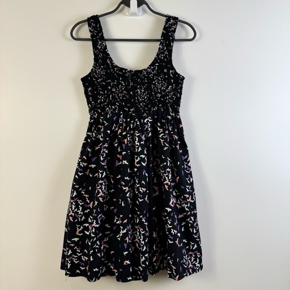 H&M | Dresses | Nwt Hm Black Floral Smocked Sundress Size 6 Cotton ...